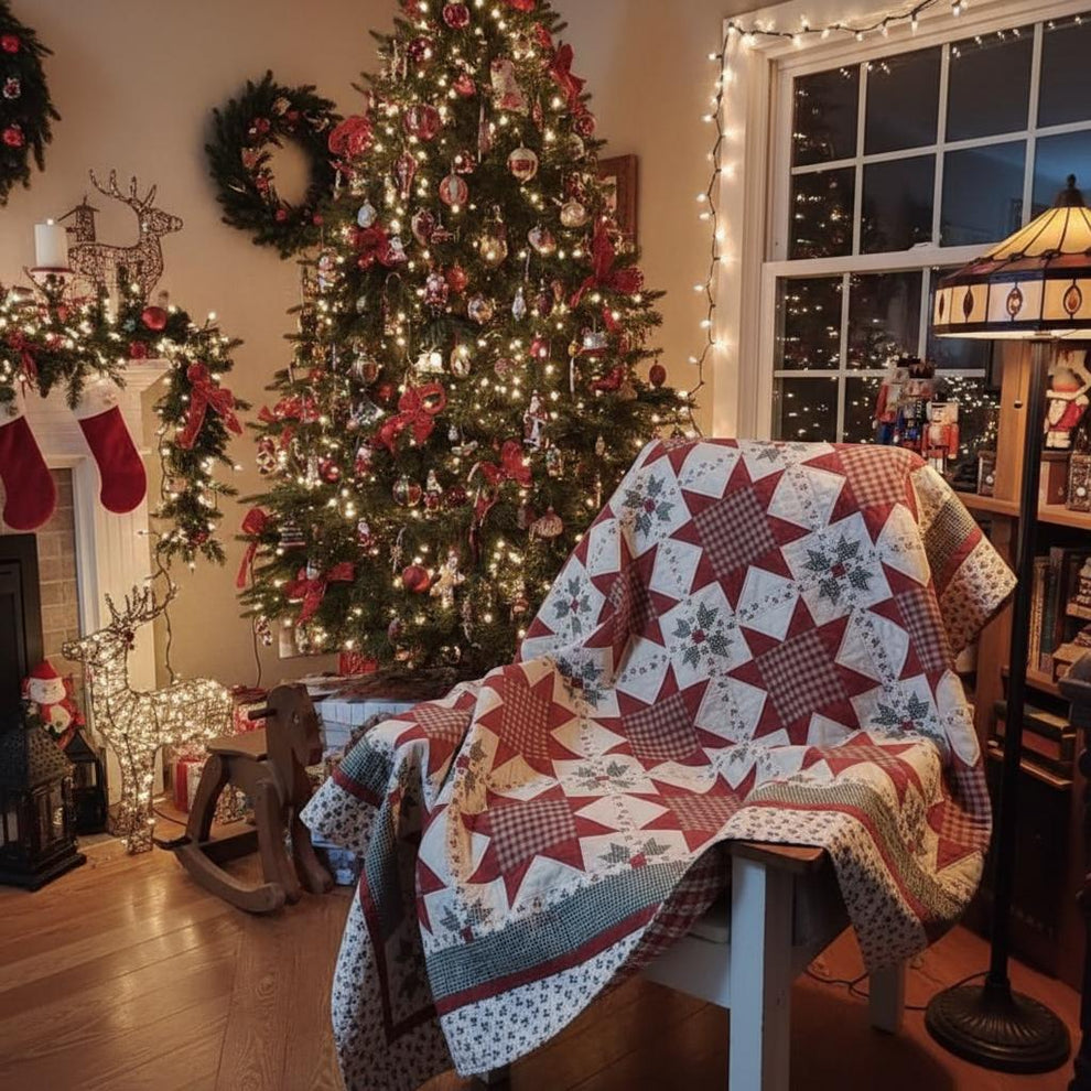 Country Christmas Stars Quilt Pattern – Lilomo